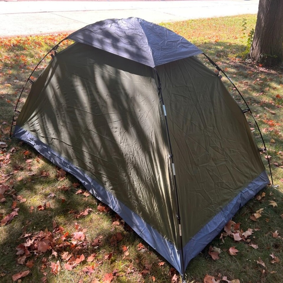 Camping Hiking Tent 2 Person Waterproof Outdoor Pop Up Folding Tent Sun ...