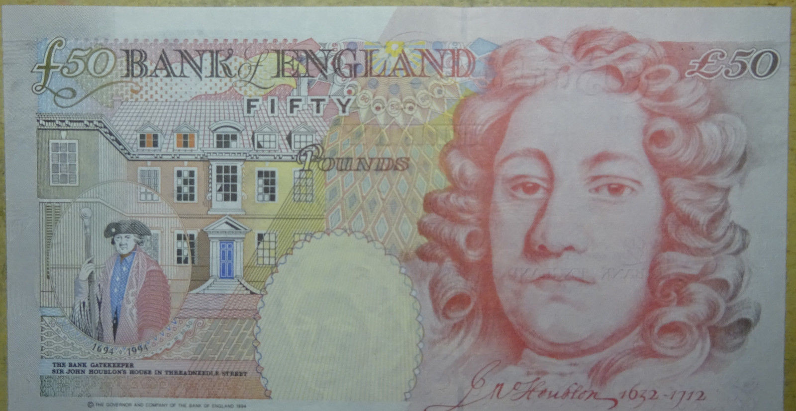 Real bank of england money currency fifty £50 pound banknotes 1994 1999 ...
