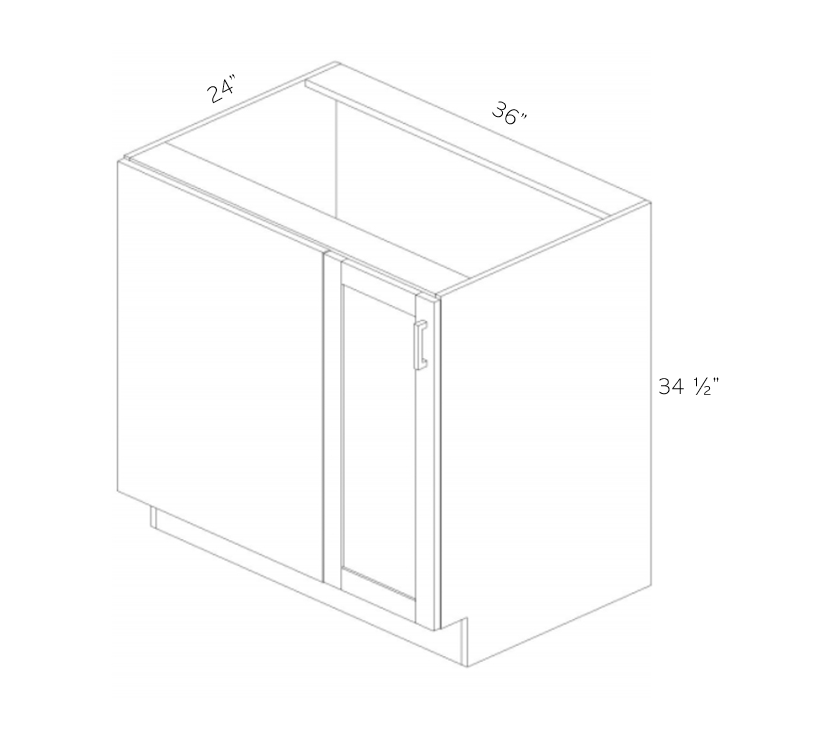 Dark Gray Shaker RTA Kitchen Base Cabinet | eBay