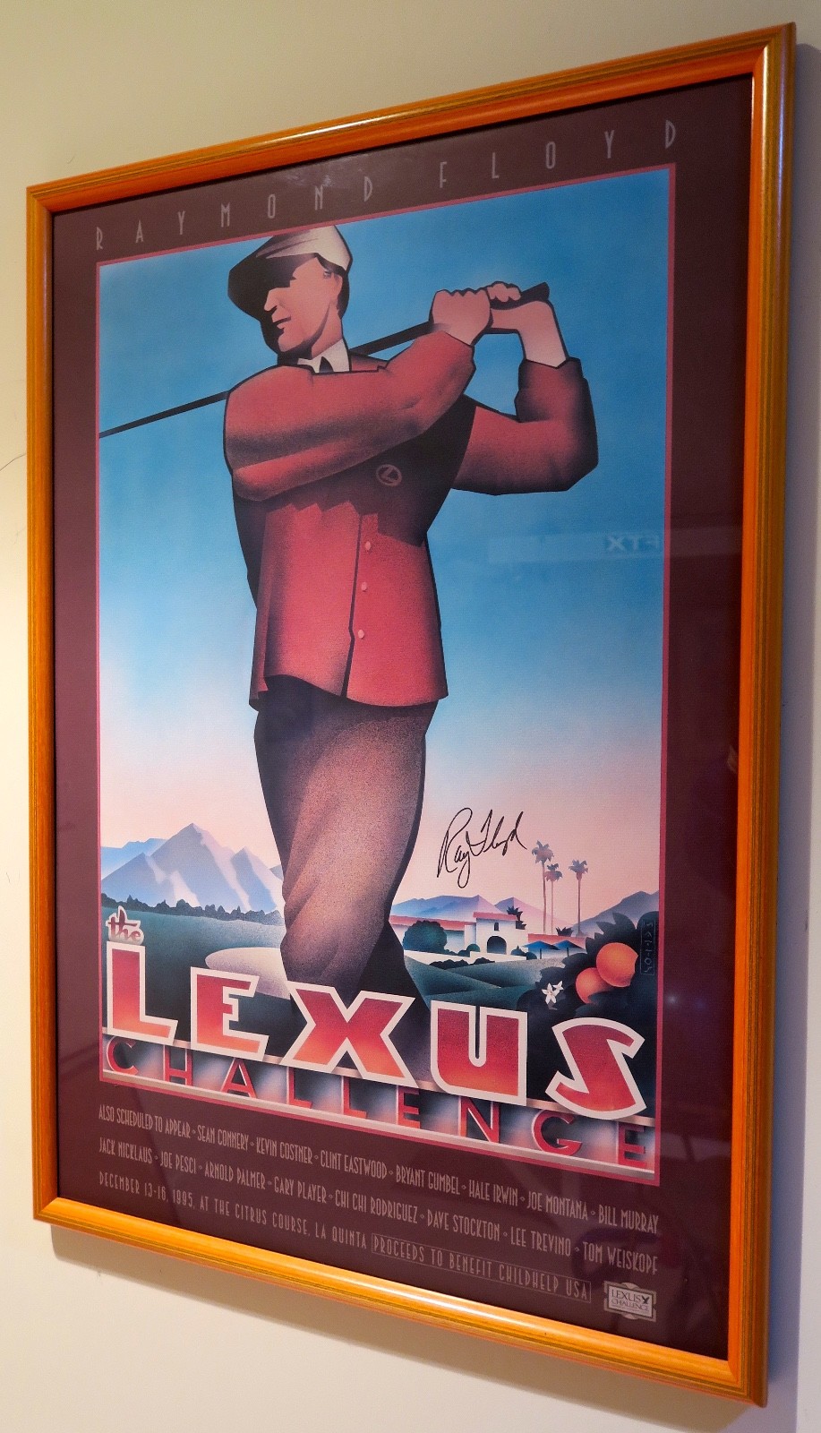 RAY RAYMOND FLOYD AUTOGRAPHED PGA 1995 LEXUS CHALLENGE LITHOGRAPH | eBay