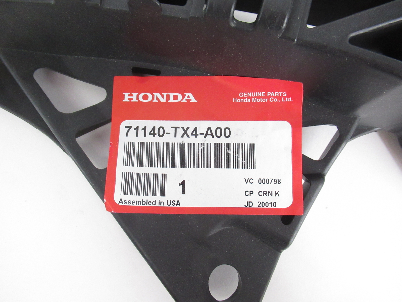 Genuine Honda Acura 71140-TX4-A00 Passenger Front Bumper Headlamp Mount ...