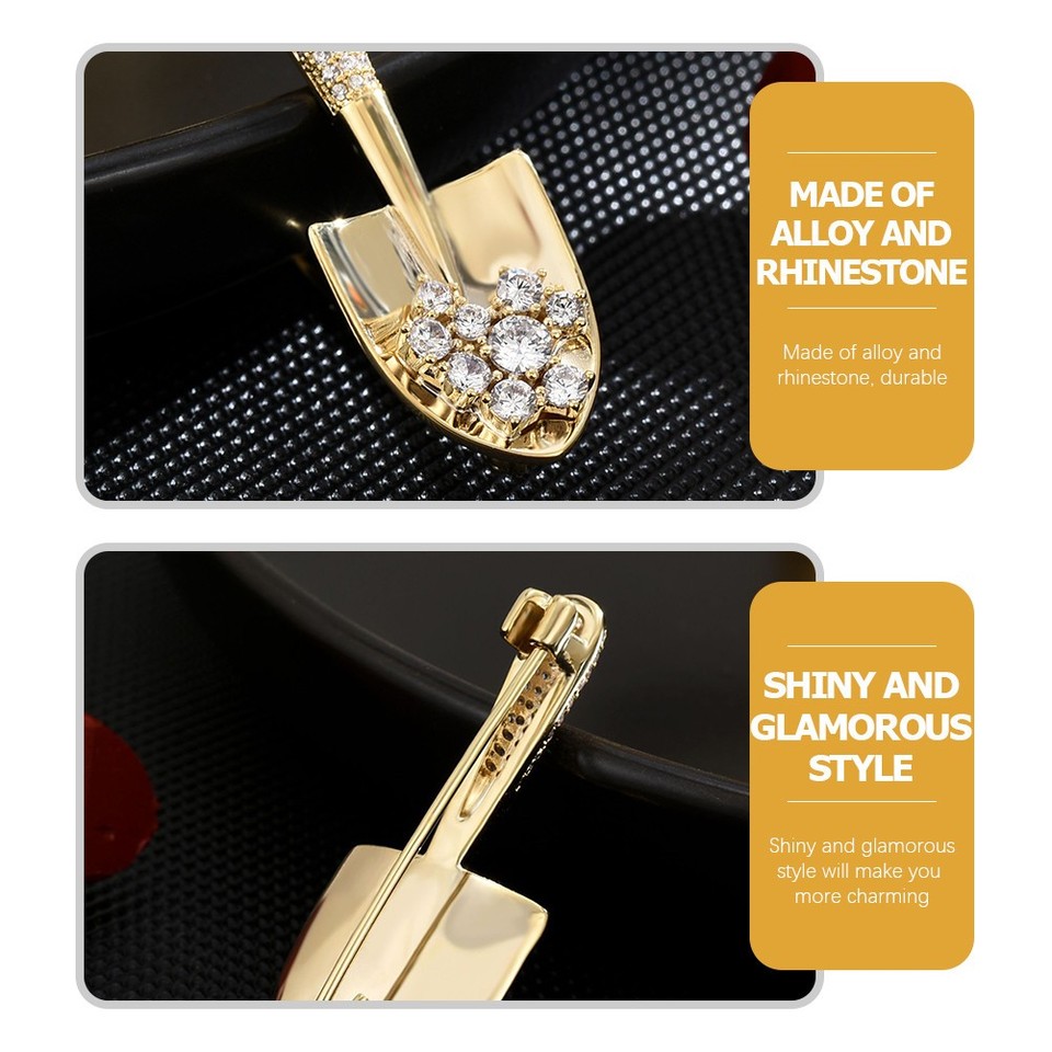 Women Brooch Rhinestone Shaped Collar Pin Elegant Brooch Lapel Pin ...