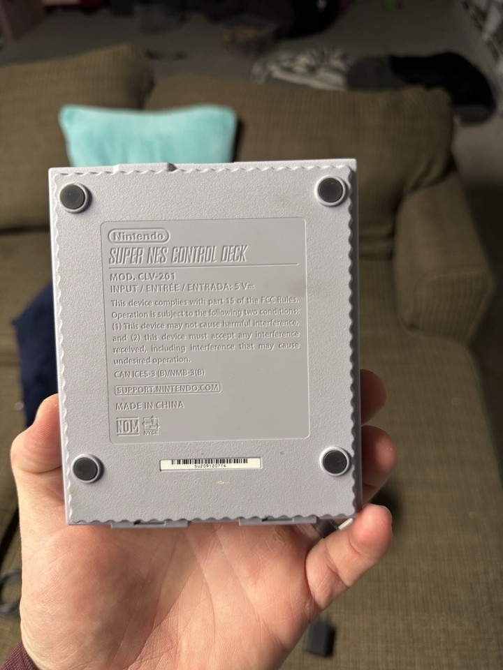 Nintendo SNES Classic Edition Video Game Console CLV-201 Gray ...