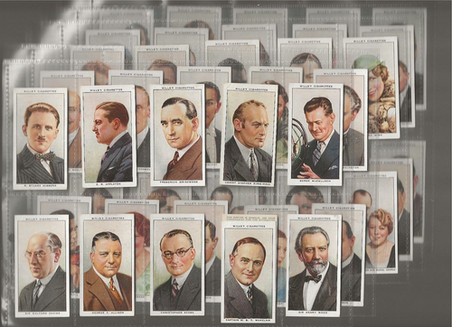 Radio Celebrities - series 1 : Wills cigarette cards : SET 50 in ...