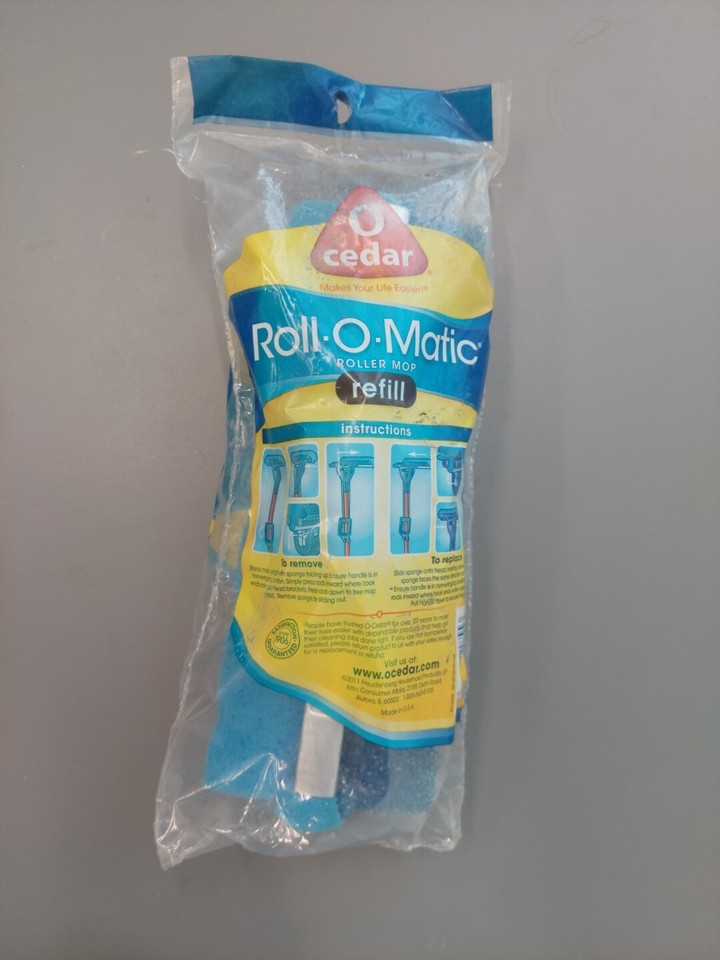 O-Cedar Roll-O-Matic Roller Mop Refill, New | eBay