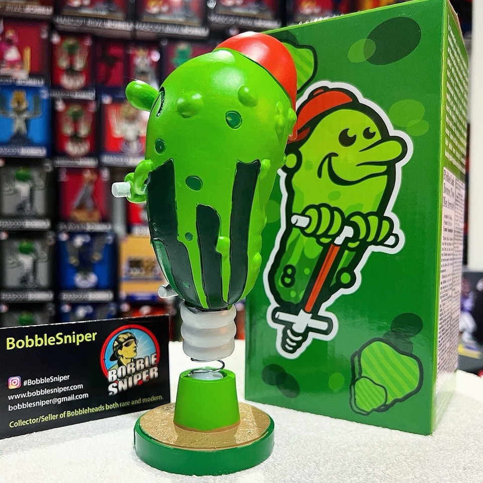 BOUNCING PICKLES Hartford Yard Goats Mascot Pickle MILB SGA Bobblehead ...