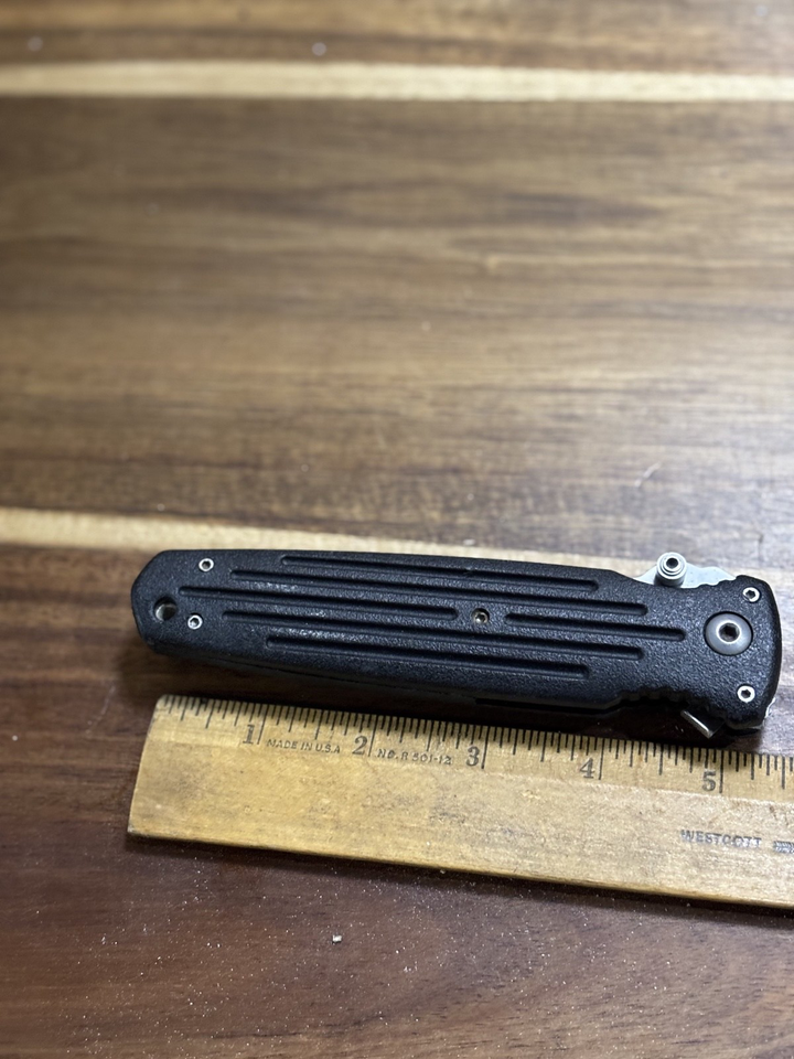 BIG GERBER USA REX APPLEGATE COMBAT FOLDER KNIFE EDC RARE BLACK COVERT ...