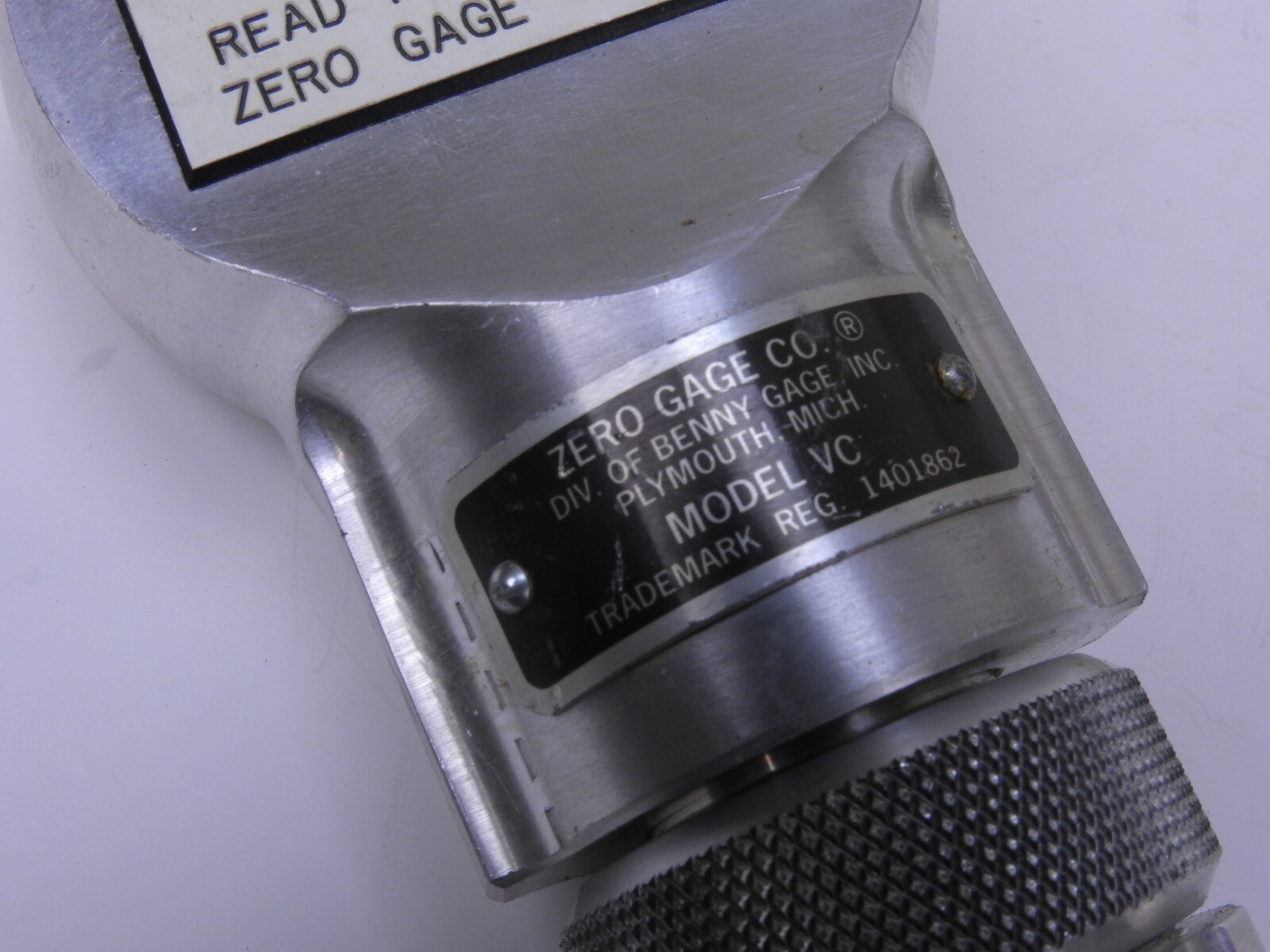 Zero Gage Model VC Z06-5044, 0.05mm Runout thread Sweep Gage, 14.3 mm ...