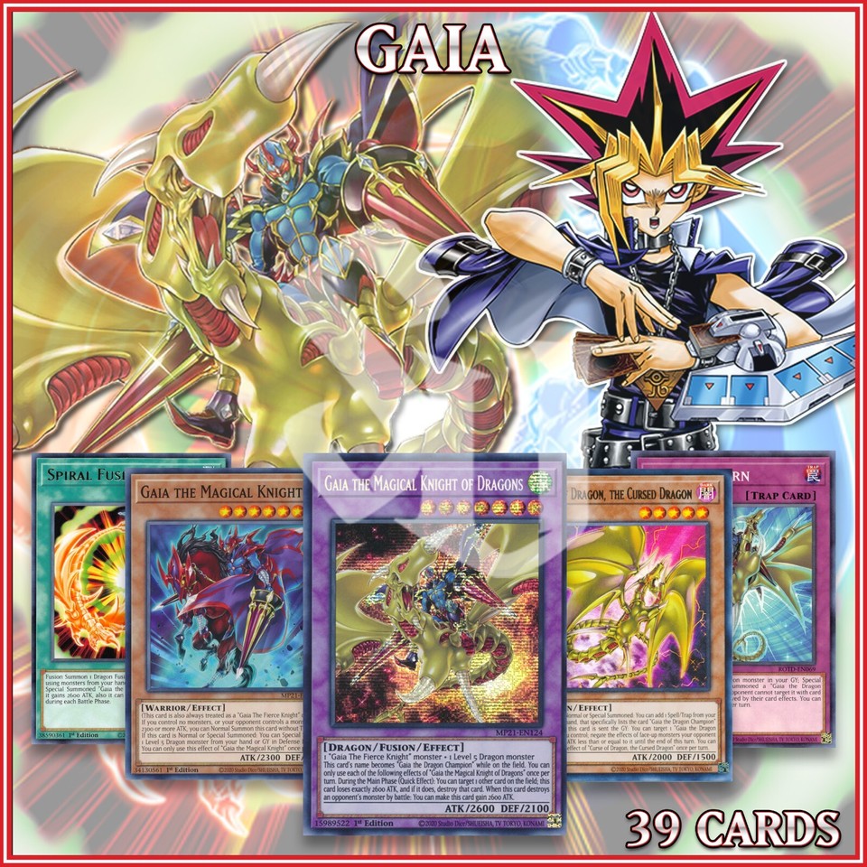 GAIA DECK 39 | Magical Knight of Dragons Cursed Dragon Dragonfire ...