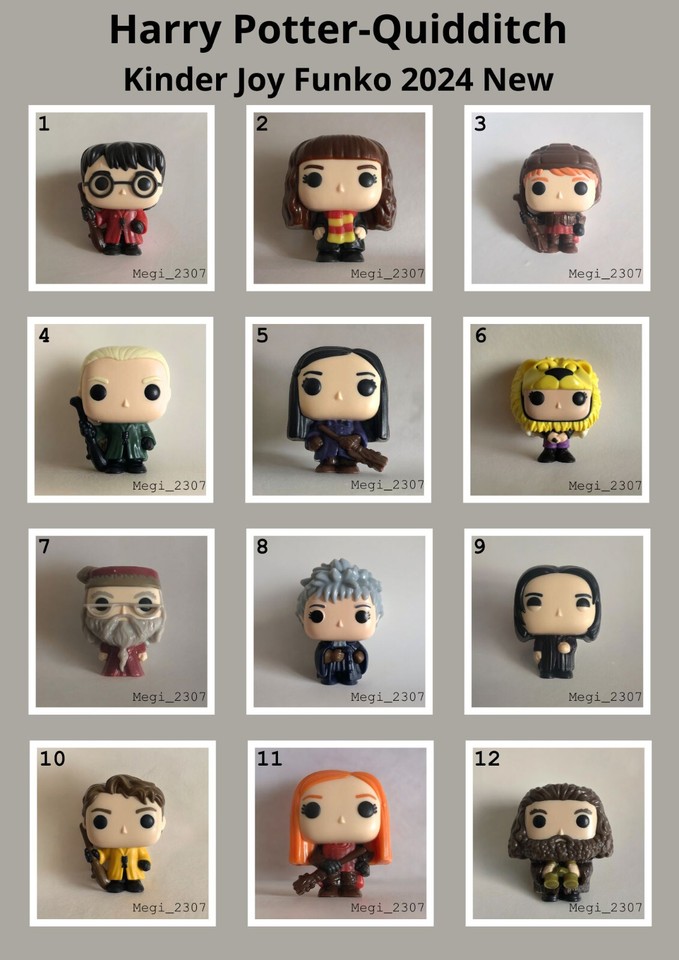 HARRY POTTER Quidditch, Kinder Joy Funko 2024, NEW, SEVERUS SNAPE ...
