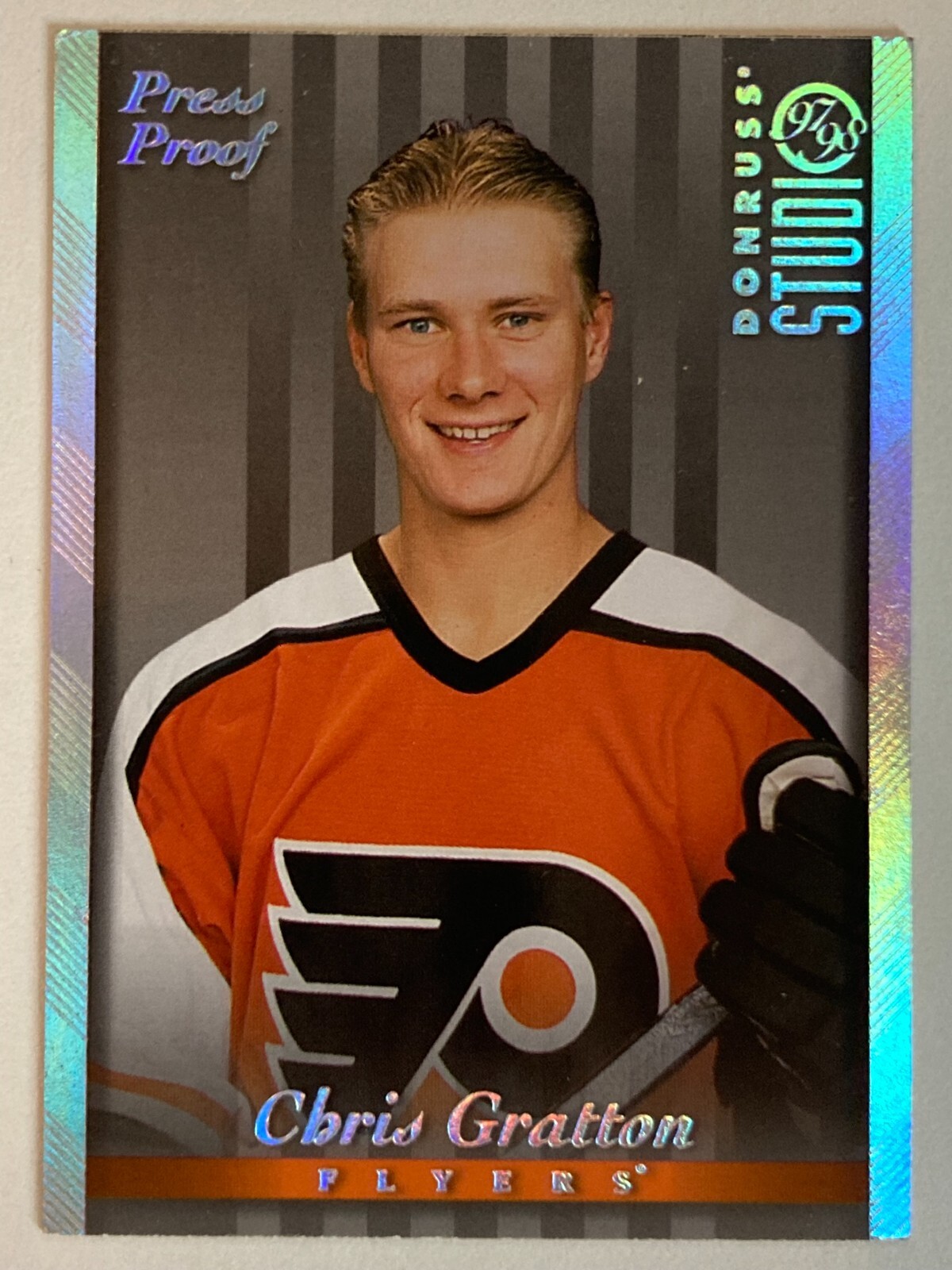 1997-98 Donruss Studio Press Proof Silver Chris Gratton #90 1 of 1000 ...