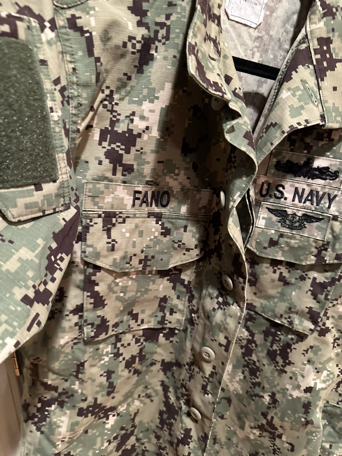 US Navy USN NWU Type III Working Uniform Blouse Jacket Medium X-Long ...