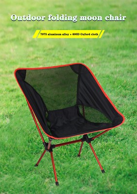 Detachable Portable Folding Moon Chair Camping Beach Fishing Hiking ...