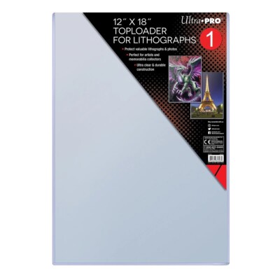 (1-Piece) Ultra Pro 12x18 Toploader Memorabilia Artwork Photo ...