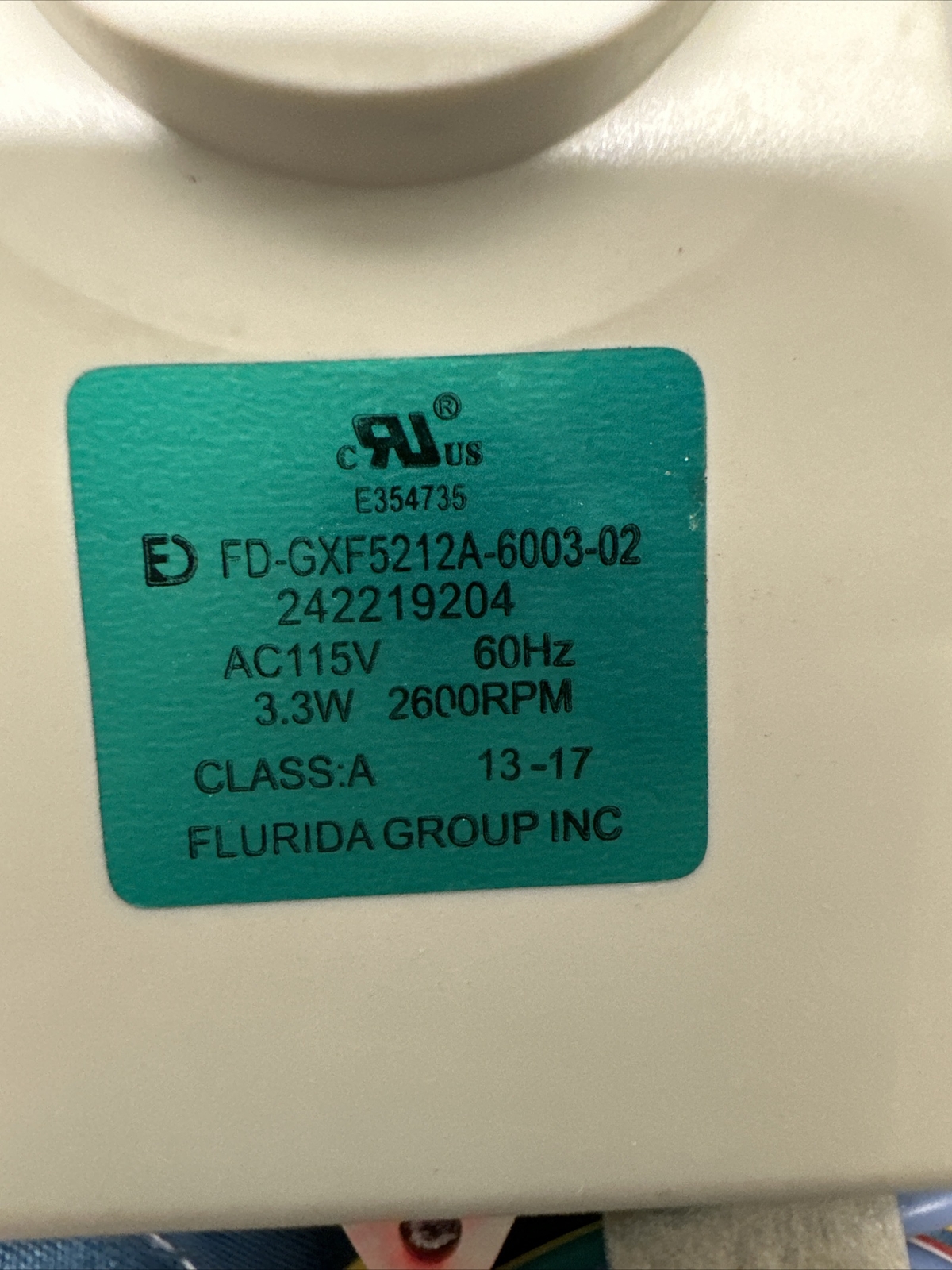 242219204 Frigidaire Refrigerator Evaporator Fan Motor | eBay