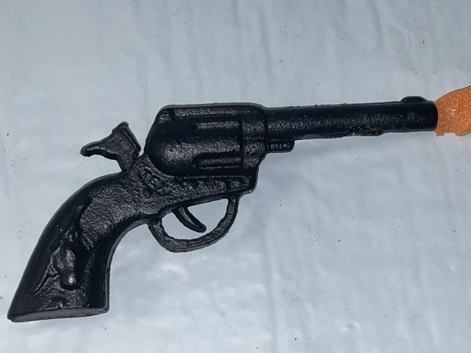 Vintage Cast Iron Hubley TEX Small Single Shot Revolver Toy Cap Gun | eBay