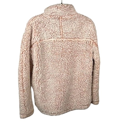 Thread & Supply Sz S Wubby Fleece Pullover 1/4 Zip Teddy Jacket Smoke ...