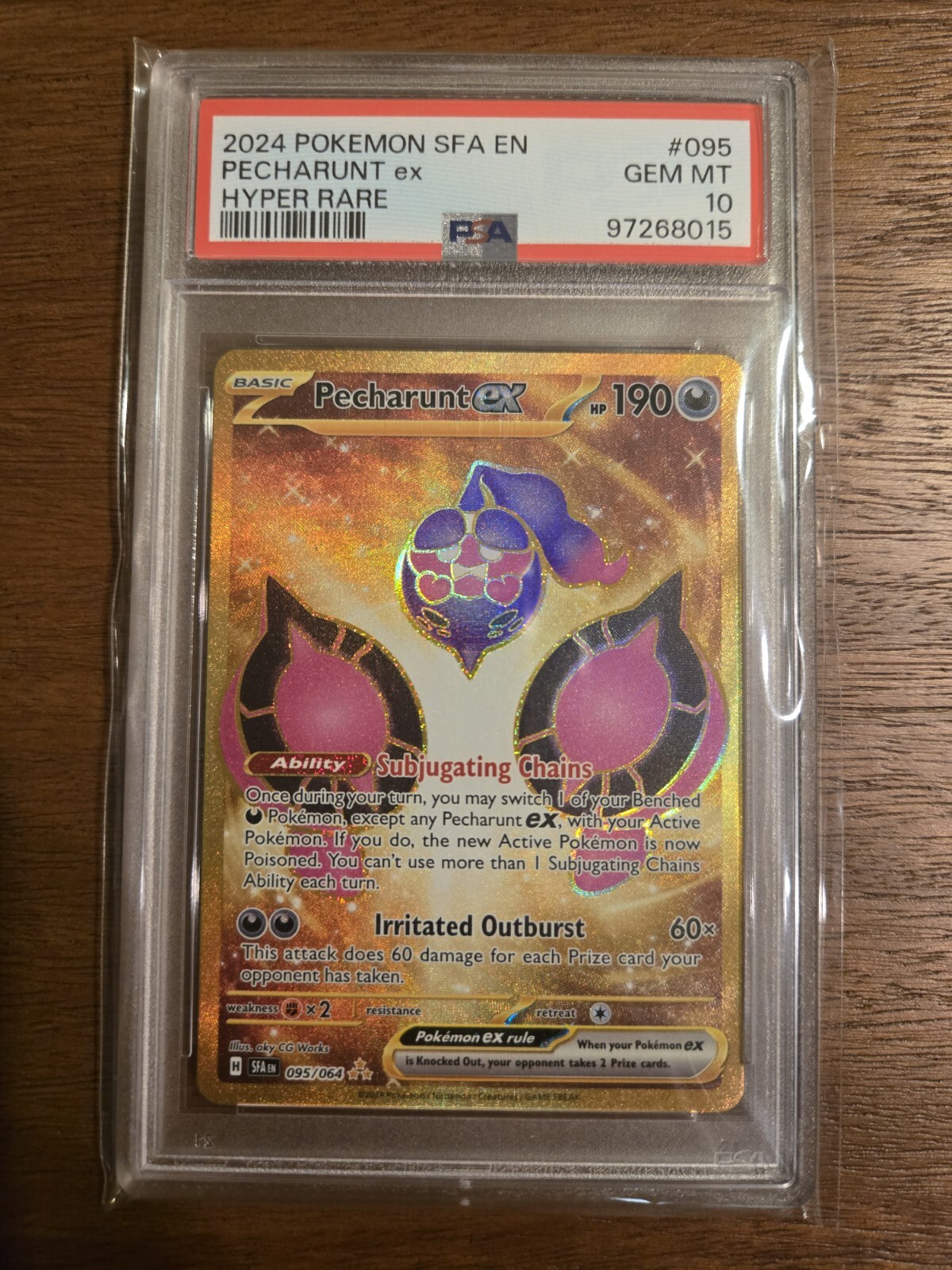 Pecharunt ex 2024 Scarlet & Violet: Shrouded Fable #095/064 Hyper Rare ...