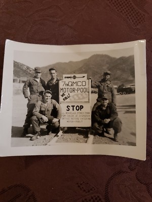 Vintage WW2 PHOTO 7th QMCO MOTOR POOL Quartermaster Corps | eBay