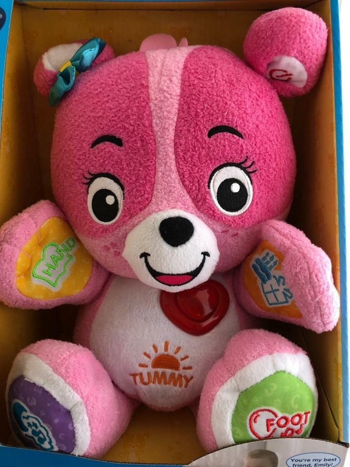 VTECH CORA THE SMART CUB PLUSH BEAR TEACHES & DEVELOPS PINK BRAND NEW 9 ...