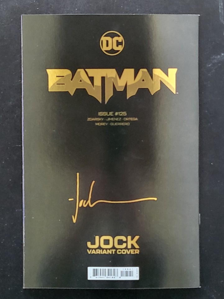 BATMAN #125 - JOCK FOIL 1:50 VARIANT - DC COMICS | eBay