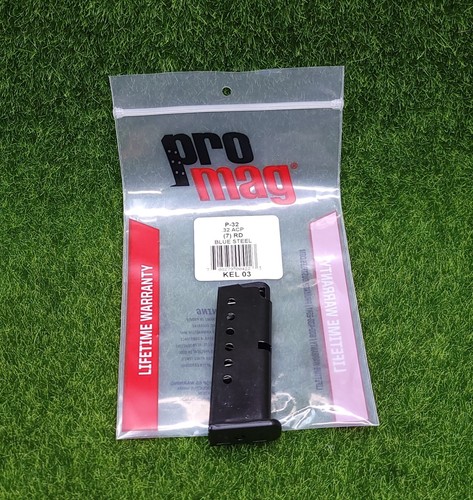 ProMag Kel-Tec P32 P-32 .32 ACP 7 Round Magazine, Blued Steel - KEL 03 ...