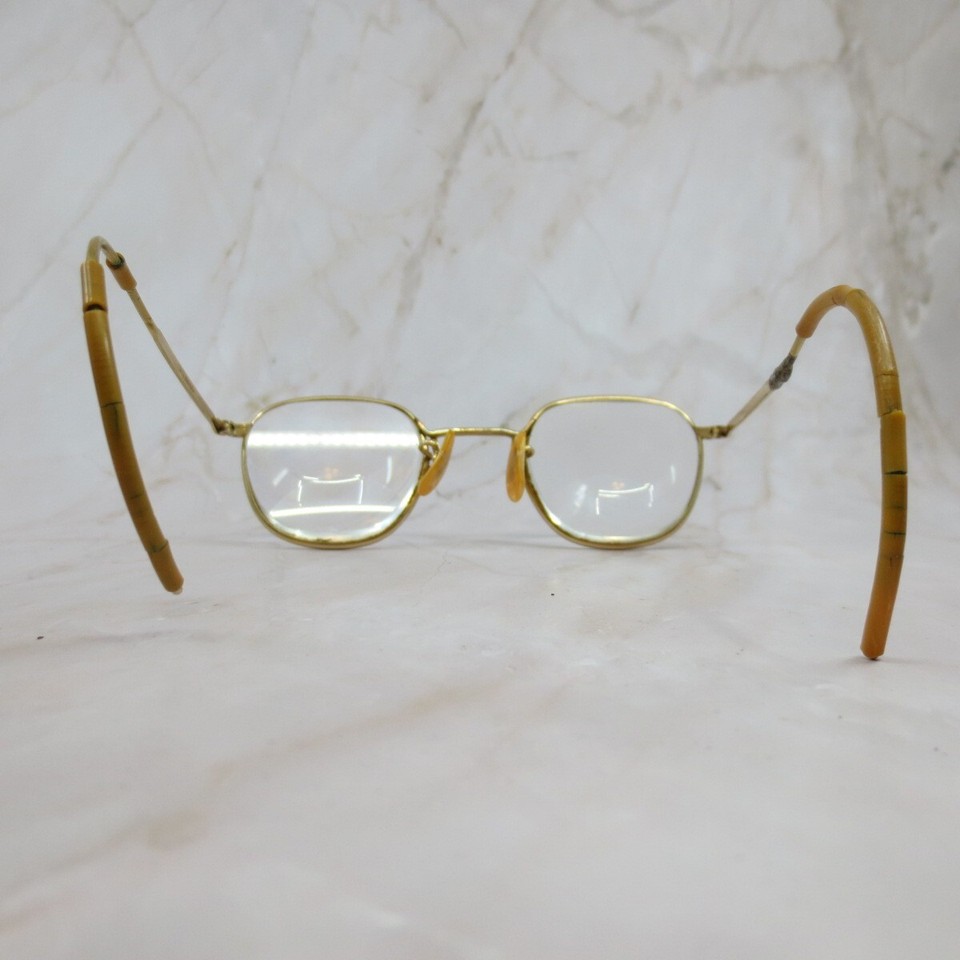 Vintage AO American Optical 1/10-12K Eyeglasses Frame Men's Gold Full ...