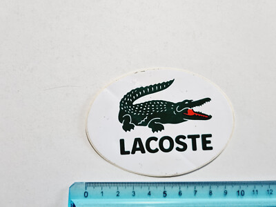 Adhesivo Lacoste Sticker Autocollant Vintage 80s Original | eBay