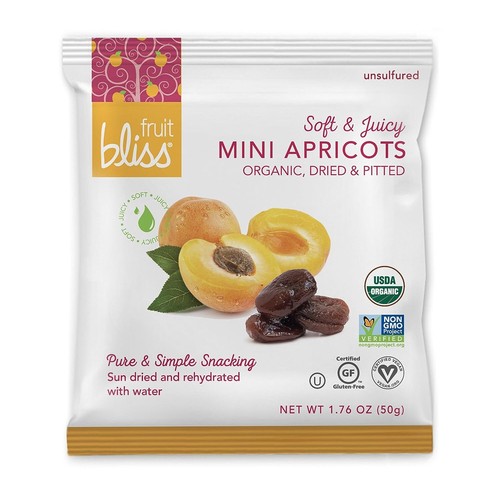 Fruit Bliss Organic Mini Apricots, 1.76 Ounces | eBay