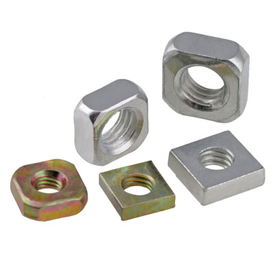 Vierkantmuttern M3 M4 M5 M6 M8 Gewindeplatte niedrig flach Muttern ...