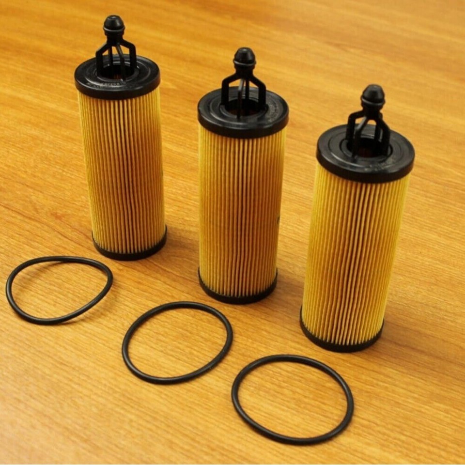 3PCS Oil Filter Set MO-349 For Chrysler Jeep Dodge RAM 3.2L 3.6L V6 ...