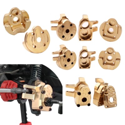 Brass Steering Knuckles Outer Portal Covers Kit for 1/10 Axial Capra 1. ...