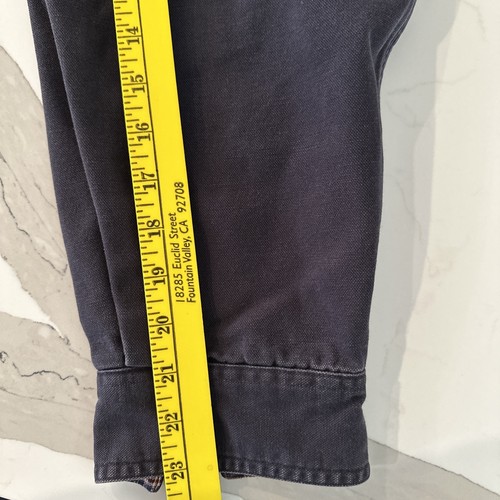 Carhartt Flannel Lined Canvas Shirt Jacket S96MDT Mens L Brown Plaid ...