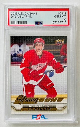 Dylan Larkin 2015-16 Upper Deck Young Guns Canvas #C112 PSA 10 GEM MT ...