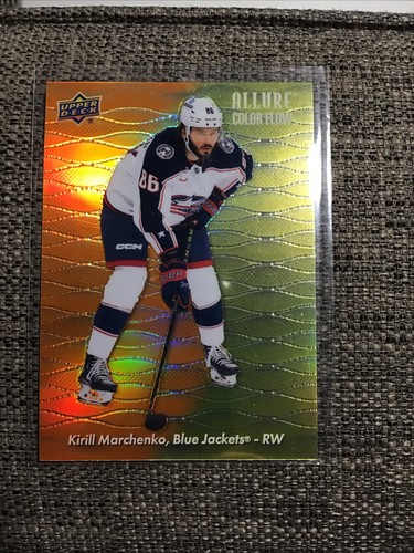 2023-24 UD Allure Color Flow Orange-Yellow Kirill Marchenko | eBay