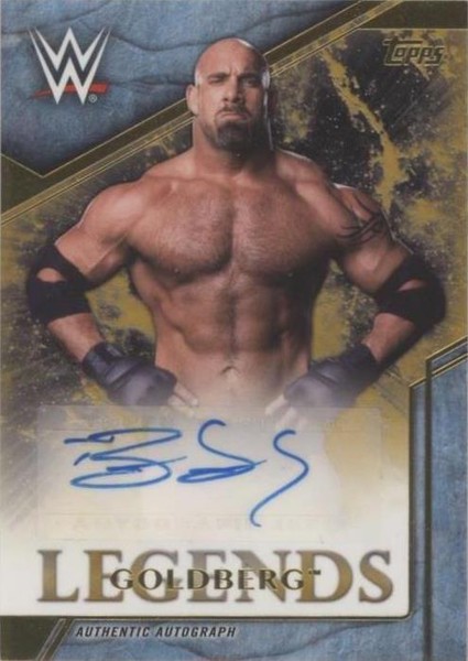 2017 Topps Legends of the WWE - Autographs Gold #LA-GO Goldberg /10 (AU ...