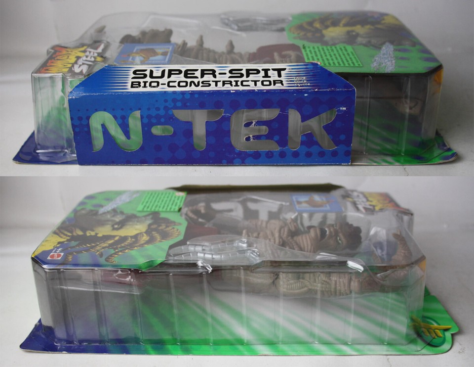 RARE 2002 MAX STEEL SUPER SPIT BIO CONSTRICTOR FIGURE MATTEL NEW SEALED ...