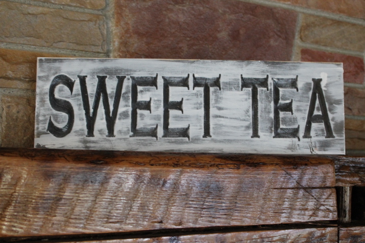 Rustic Sweet Tea Sign / Carved Wooden Farmhouse Fixer Upper Style Décor ...