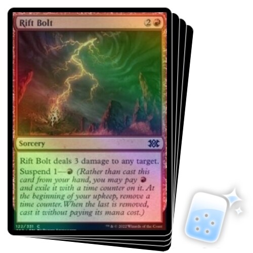 FOIL RIFT BOLT X4 Double Masters 2022 Magic MTG MINT CARD | eBay
