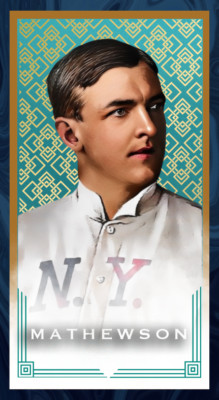 Christy Mathewson T206 Original Custom Design ACEO Tobacco Size Art ...