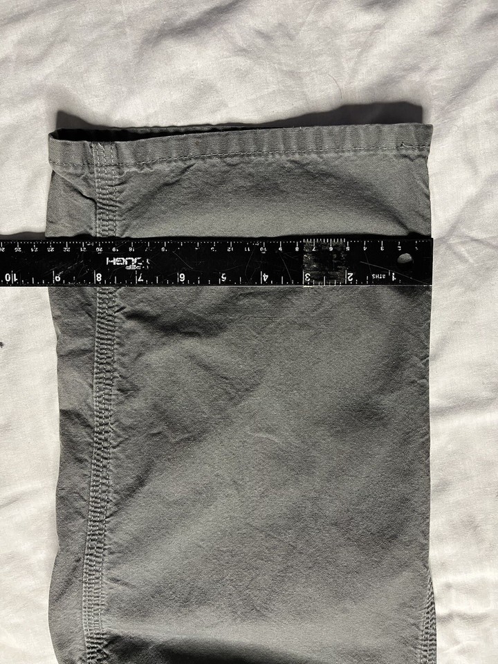 Carhartt Pants Men’s SZ 36x30 Gray Canvas Carpenter Loose Original FIt ...