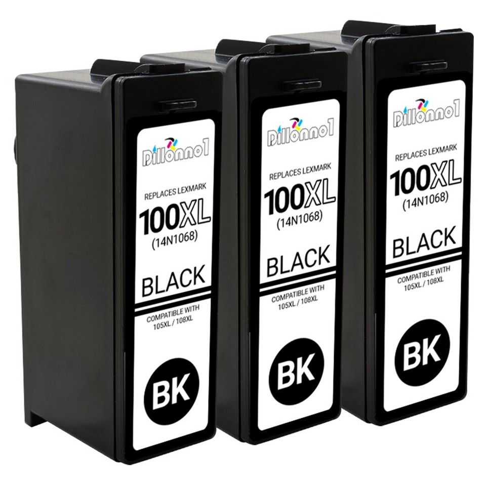 3PK For Lexmark 100XL Black Ink Cartridges Interpret S405 | eBay