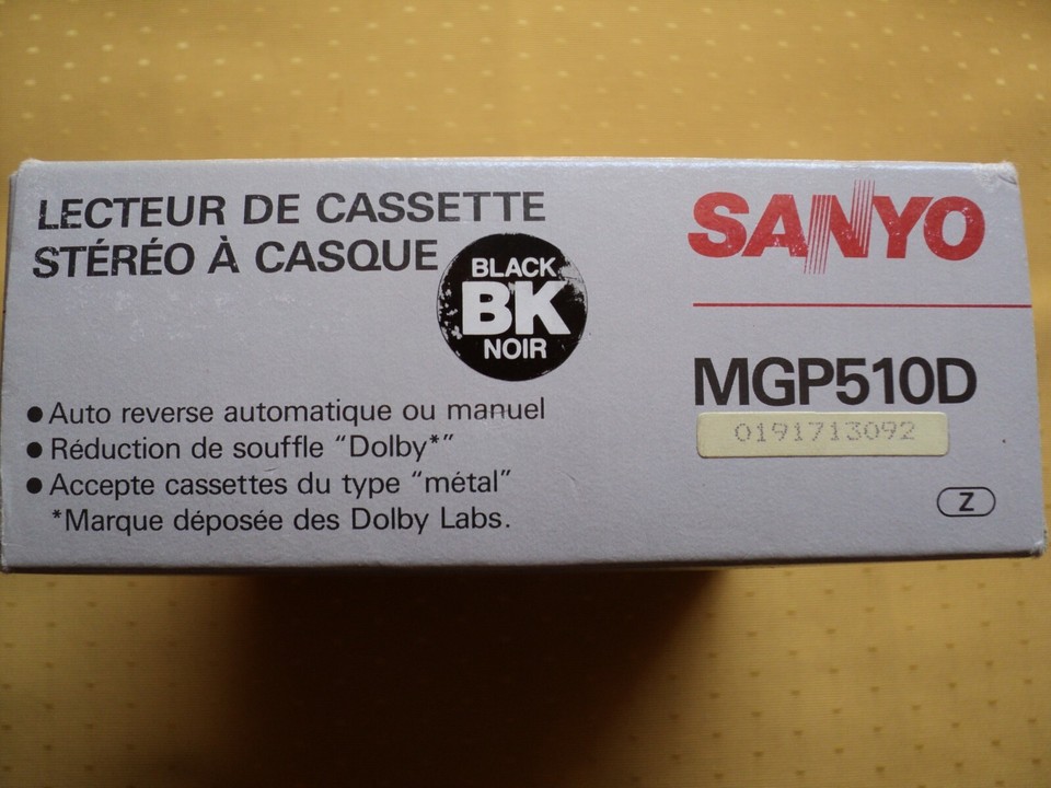 SANYO MGP510D WORKING - AUTO REVERSE AND DOLBY ***CASSETTE PLAYER ...