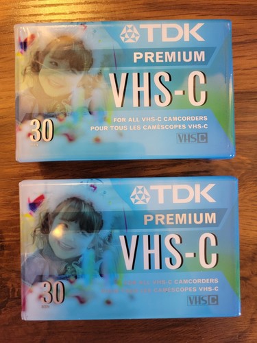 TDK Premium VHS-C30 High Grade TC-30HG Camcorder Cassette Tapes NEW ...
