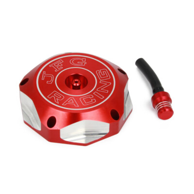 Aluminum Red Gas Fuel Tank Cap Cover For CRF450R CRF450X XR650L ...