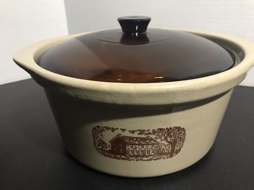 Western USA Crock Pot Country Cooker w/ Lid Made in USA Amana Radarange ...