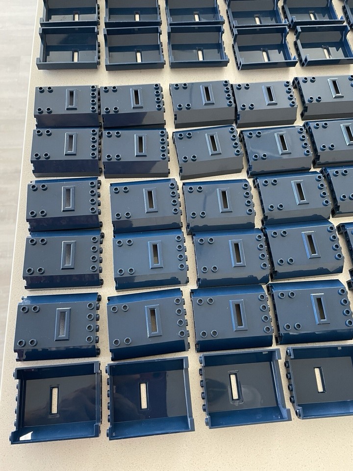 Lego Castle Panel 2x6x6 with Window Slot 2387 Dark Blue (Lot of 120) | eBay