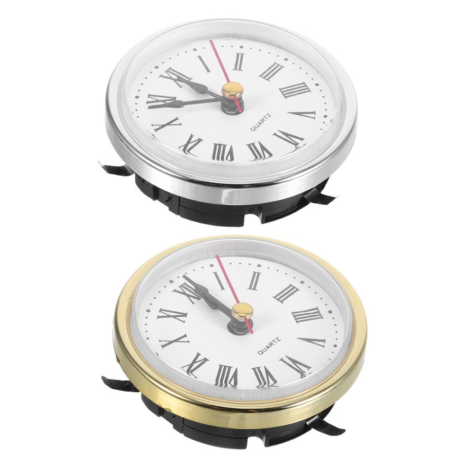 2 Pcs Embedded Clock Wall Movement Replacement Insert with Inserts ...