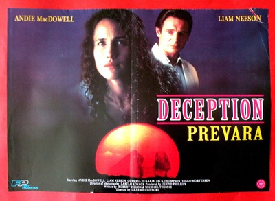 RUBY CAIRO 1992 DECEPTION LIAM NEESON ANDIE MACDOWELL UNIQUE EXYU MOVIE POSTER | eBay