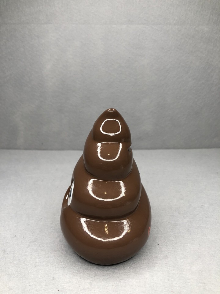 Poop Emoji Coin Piggy Bank Smiley Happy Ceramic Gift Joke Fun FAB NY | eBay